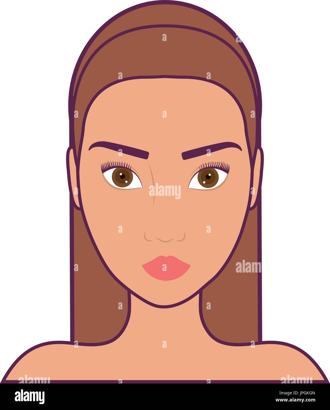 woman face icon Stock Vector Image & Art - Alamy