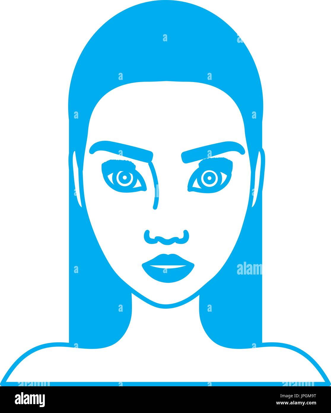 woman face icon Stock Vector Image & Art - Alamy