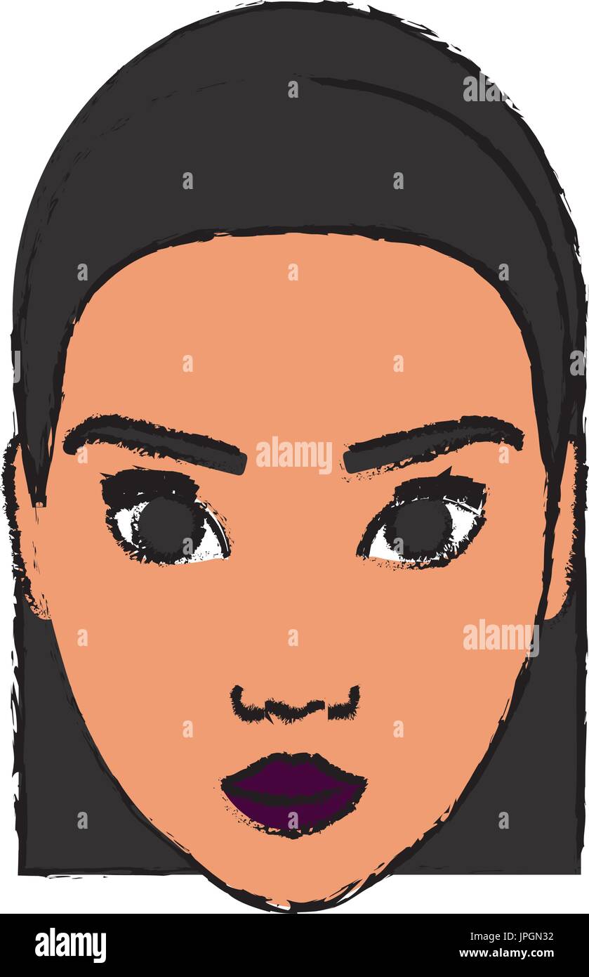 woman face icon Stock Vector Image & Art - Alamy