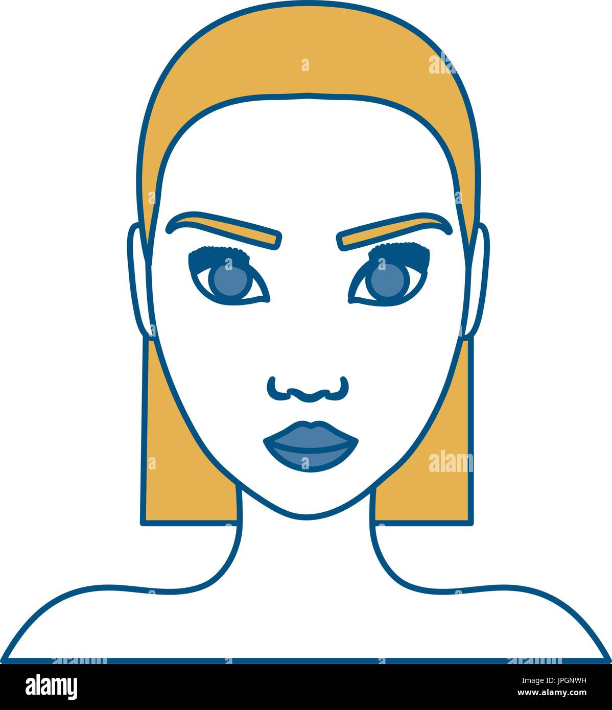 woman face icon Stock Vector Image & Art - Alamy