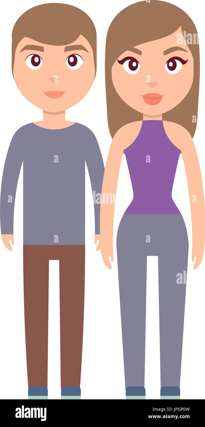 cartoon happy couple icon Stock Vector Image & Art - Alamy