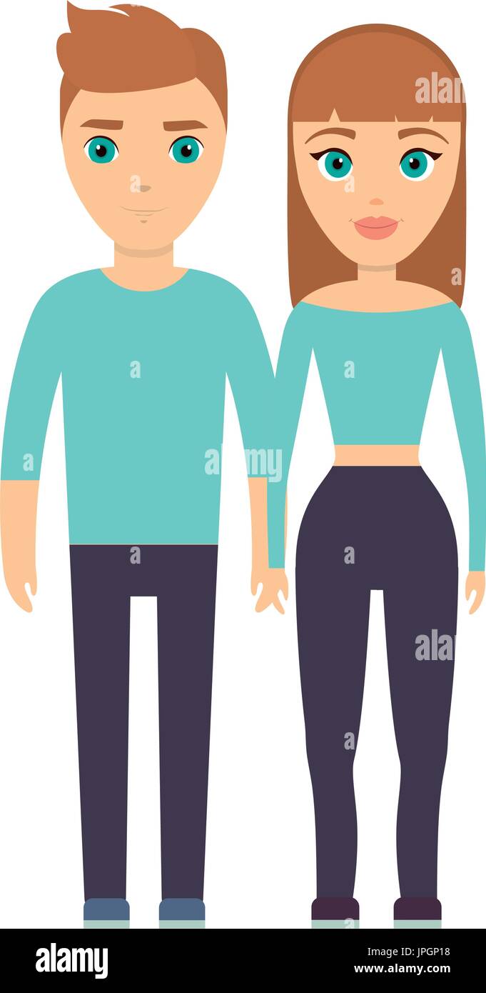 cartoon happy couple icon Stock Vector Image & Art - Alamy