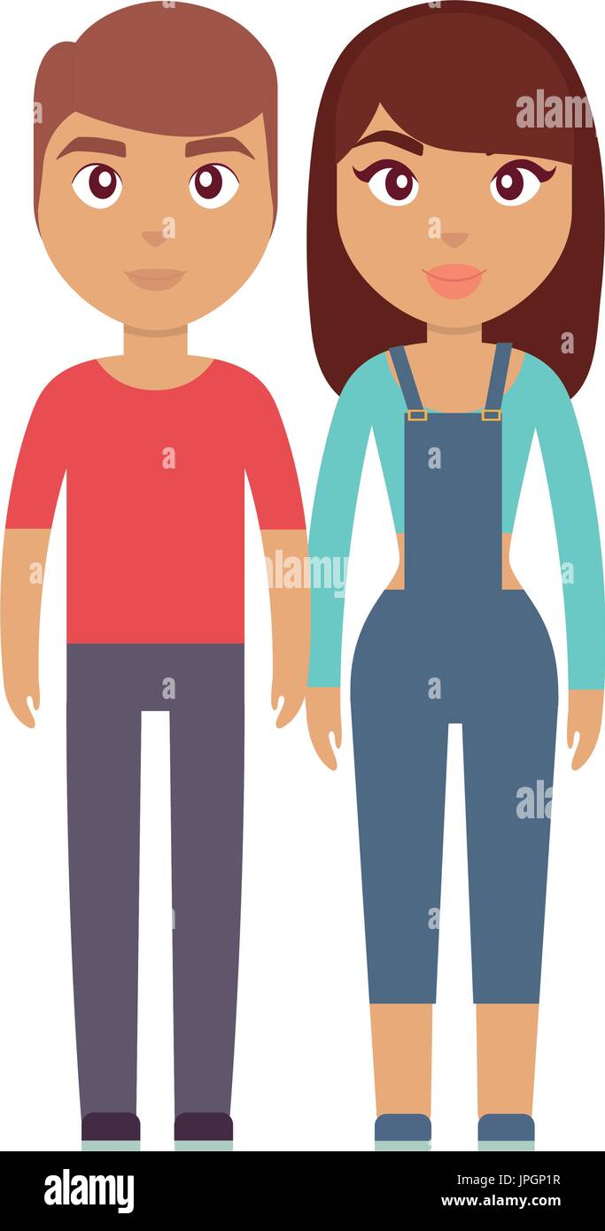 cartoon happy couple icon Stock Vector Image & Art - Alamy