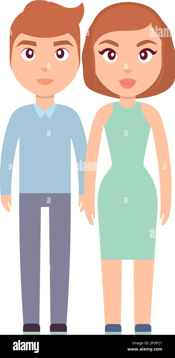 cartoon happy couple icon Stock Vector Image & Art - Alamy