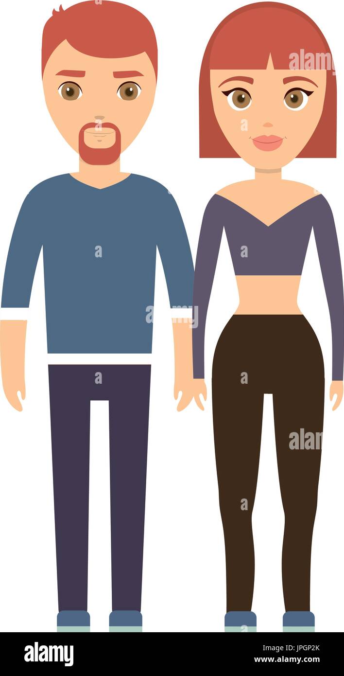 cartoon happy couple icon Stock Vector Image & Art - Alamy