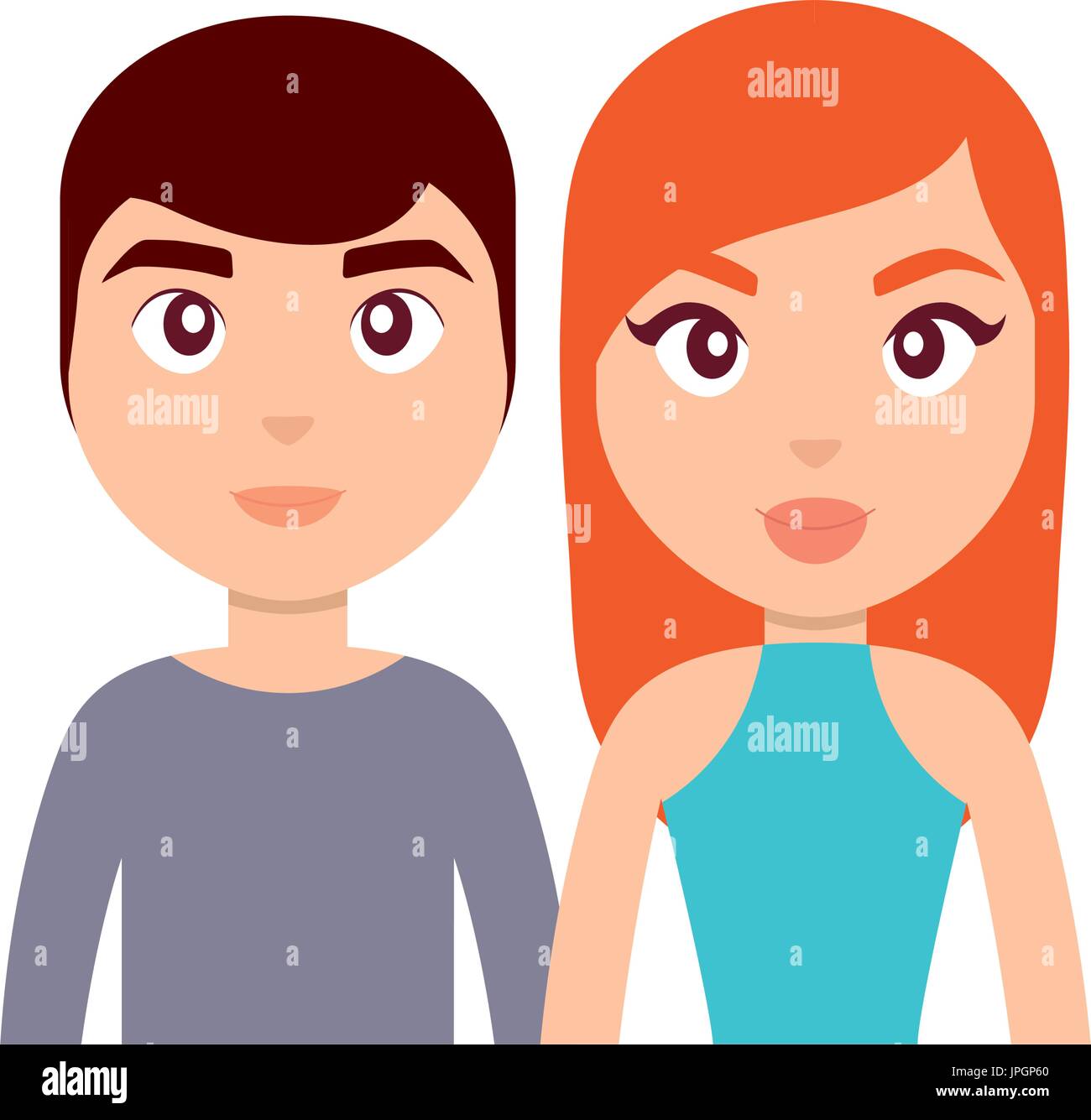 cartoon happy couple icon Stock Vector Image & Art - Alamy
