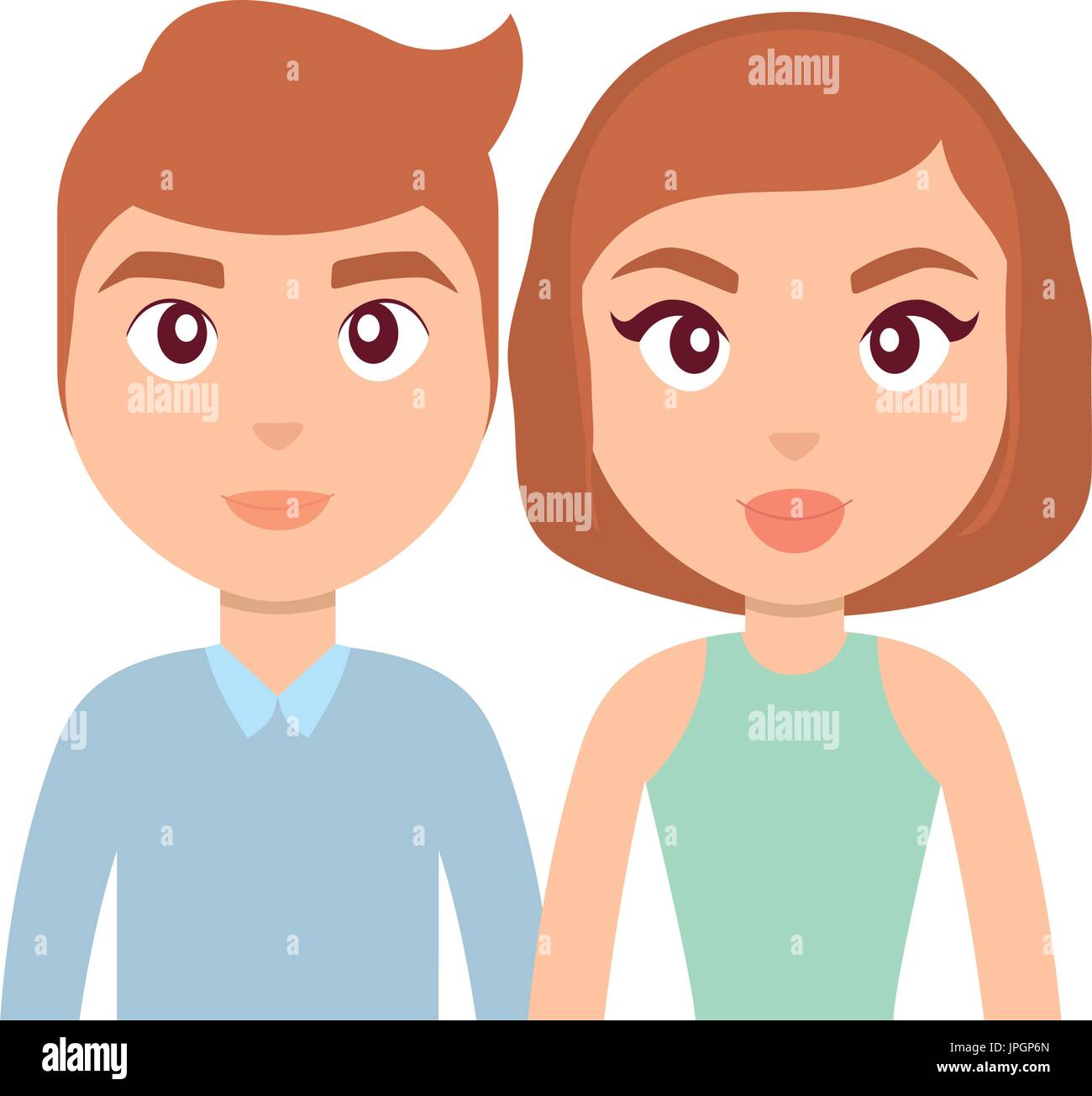 cartoon happy couple icon Stock Vector Image & Art - Alamy