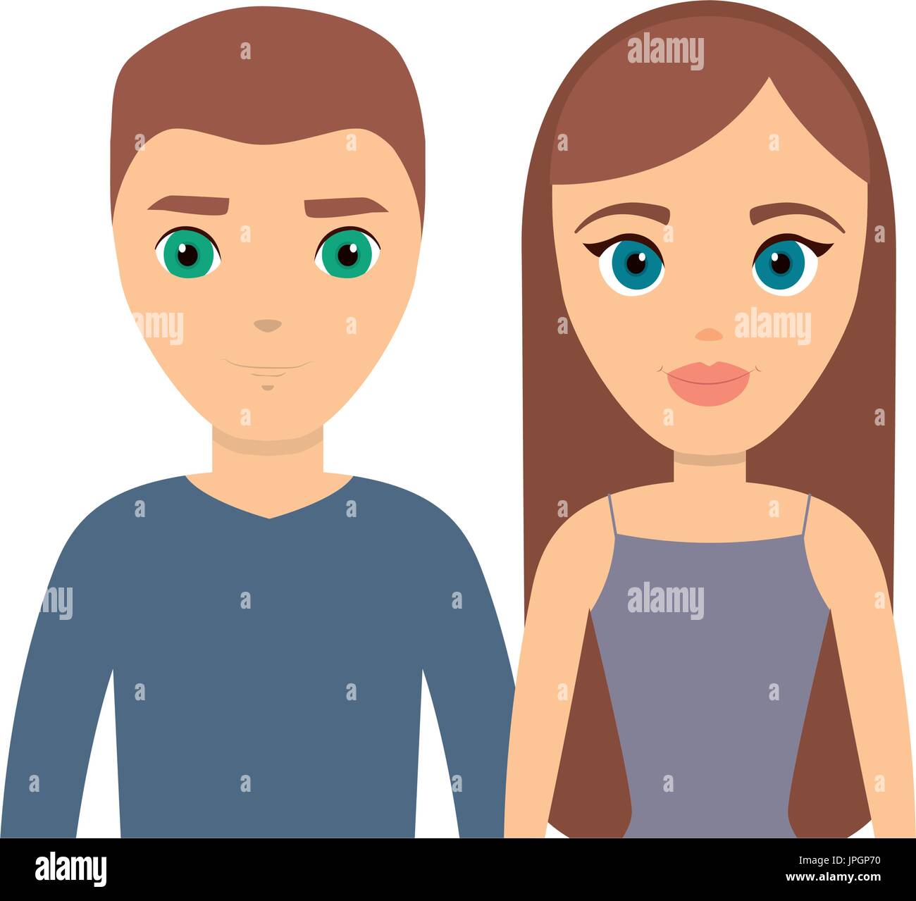 cartoon happy couple icon Stock Vector Image & Art - Alamy