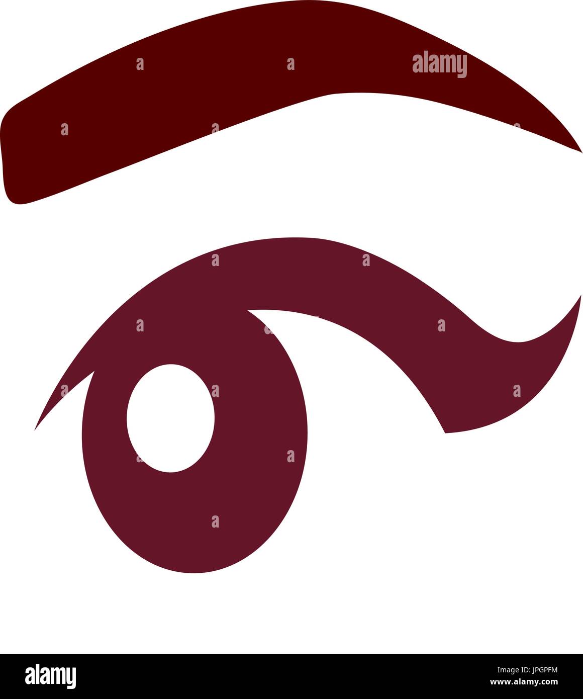 eye and eyebrow icon Stock Vector Image & Art - Alamy