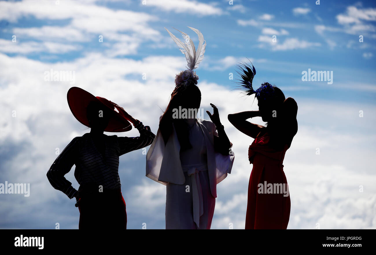 Sisters (left to right) Sophie, Charlene and Danielle Small during day ...