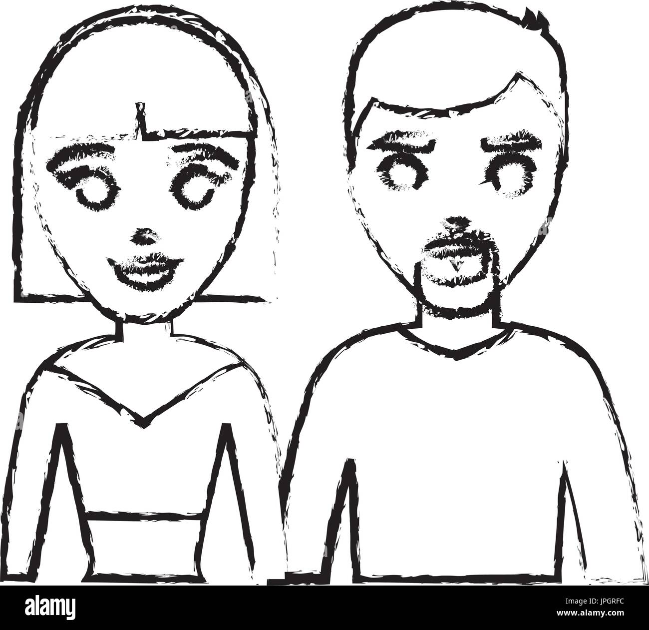 cartoon happy couple icon Stock Vector Image & Art - Alamy