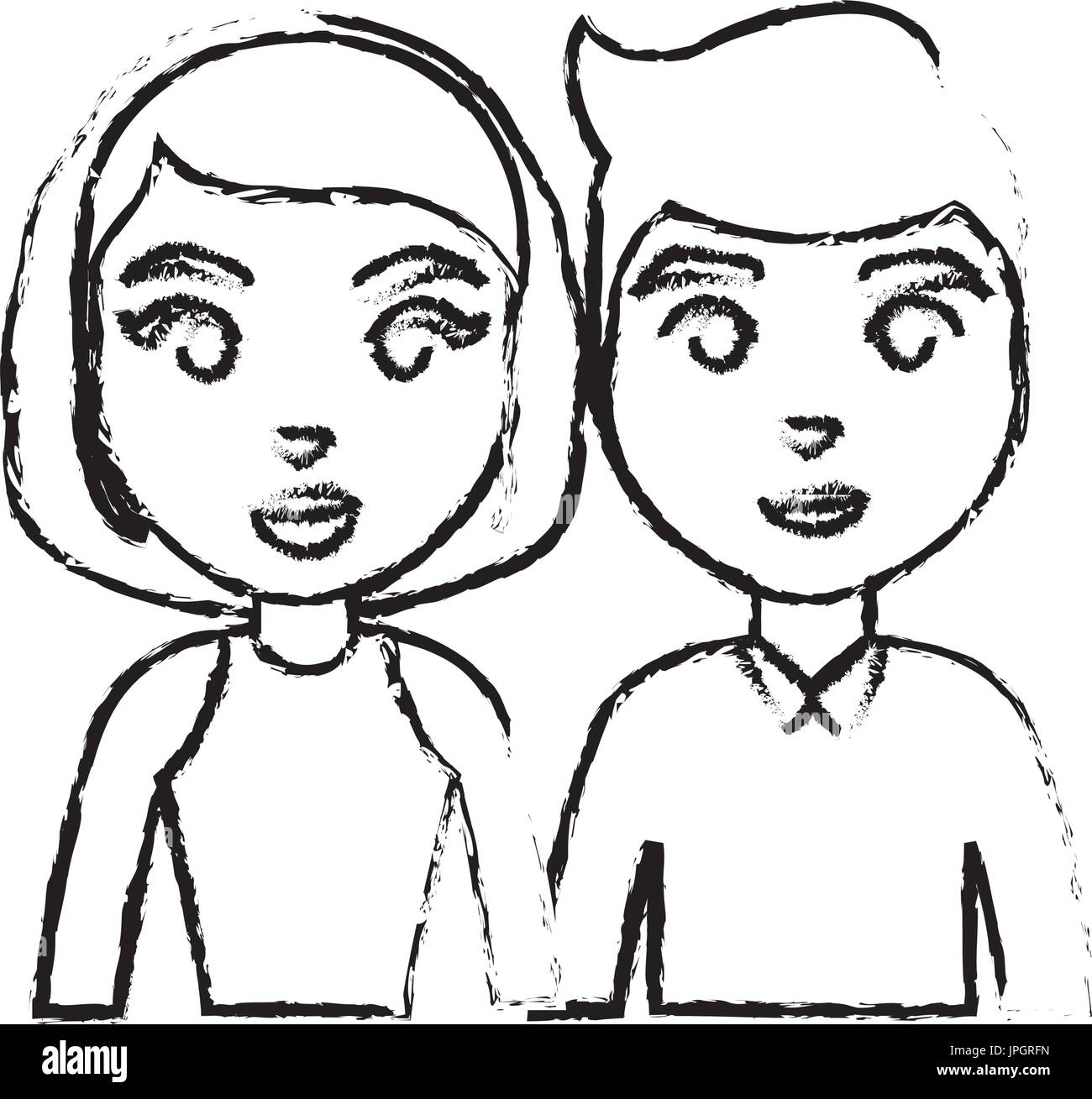 cartoon happy couple icon Stock Vector Image & Art - Alamy