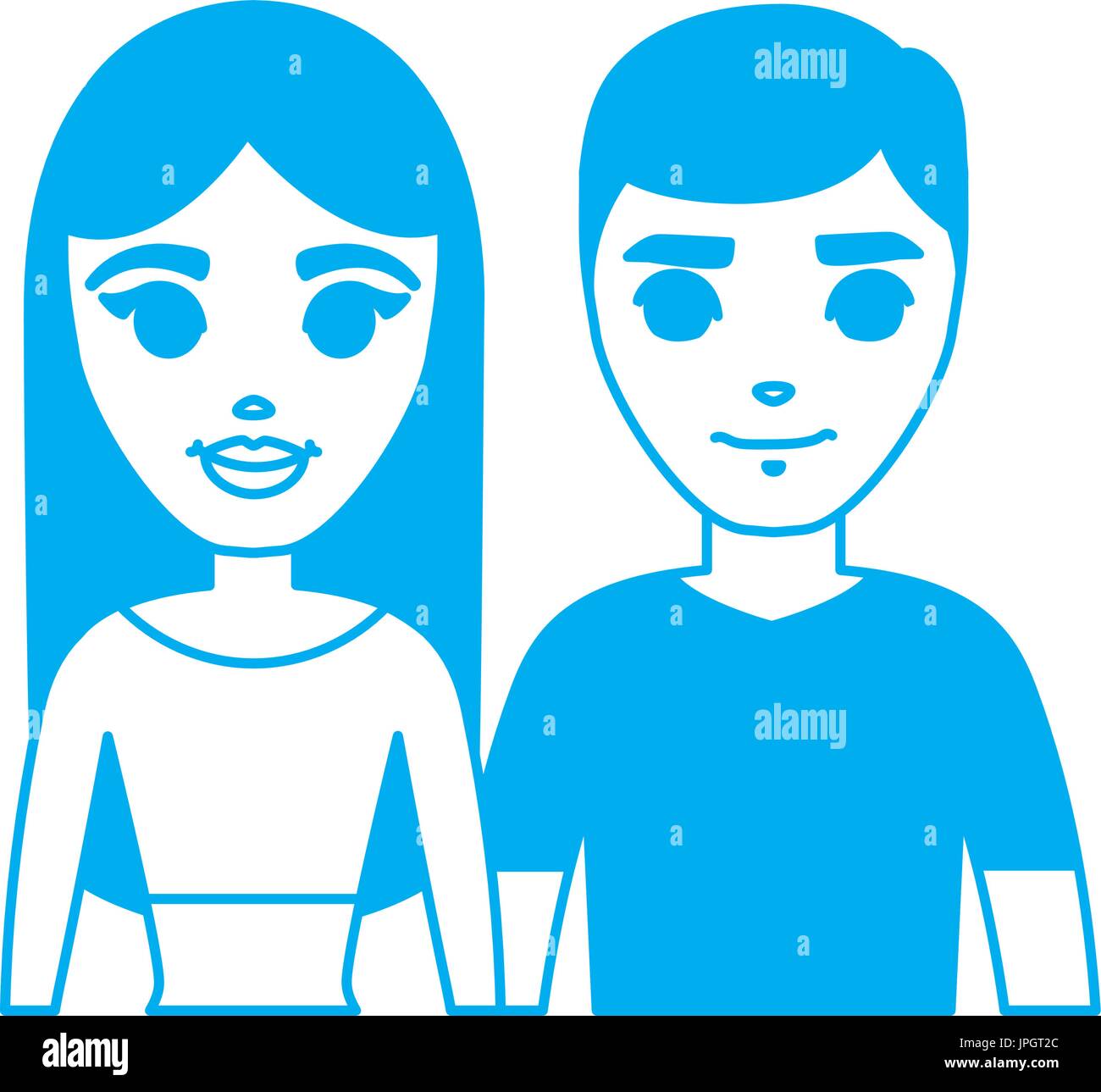 cartoon happy couple icon Stock Vector Image & Art - Alamy