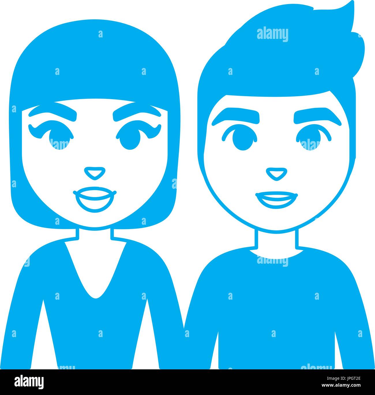 cartoon happy couple icon Stock Vector Image & Art - Alamy