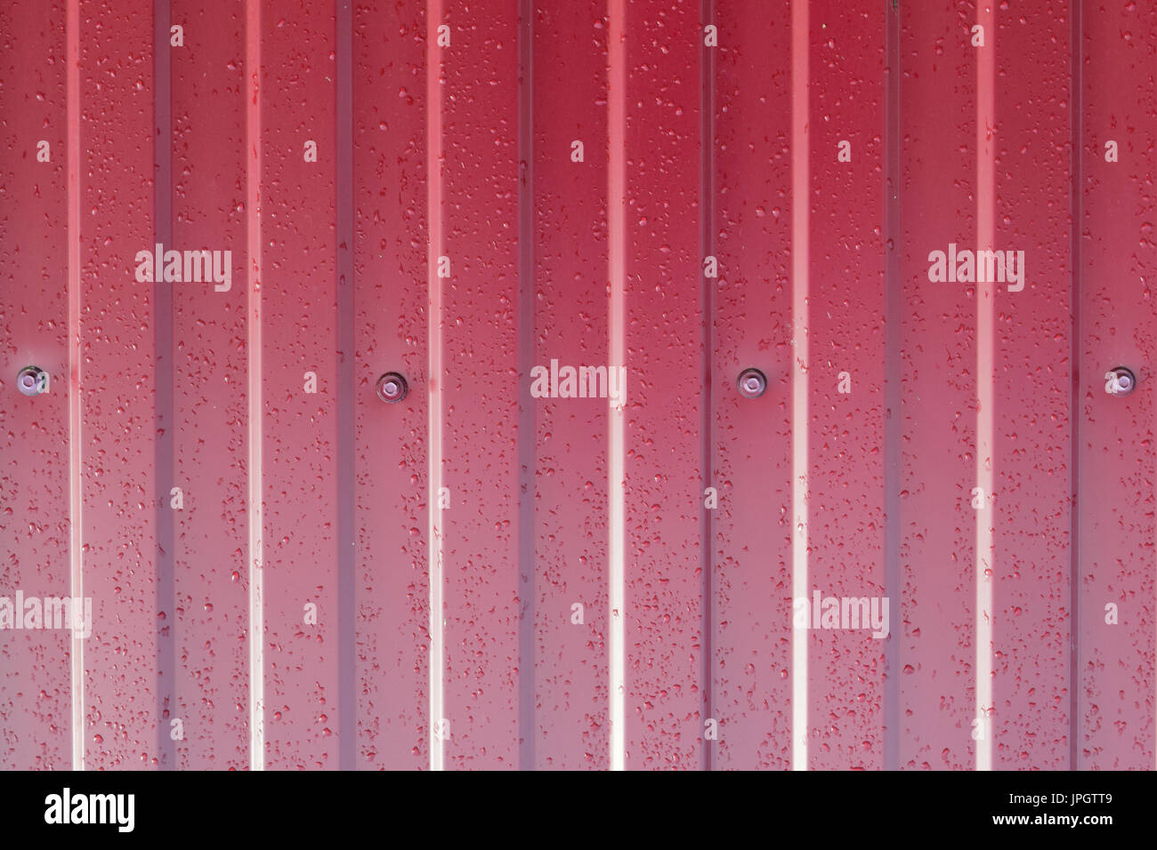 Diagonal pattern of metal profile. Fences from the galvanized iron ...