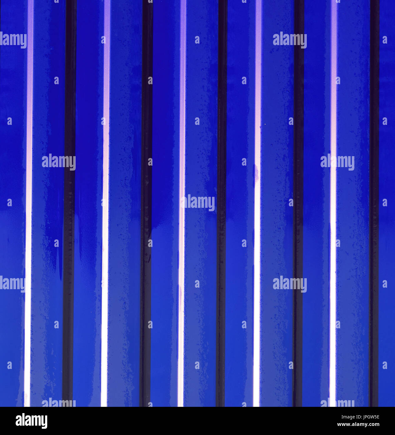 Diagonal pattern of metal profile. Fences from the galvanized iron ...