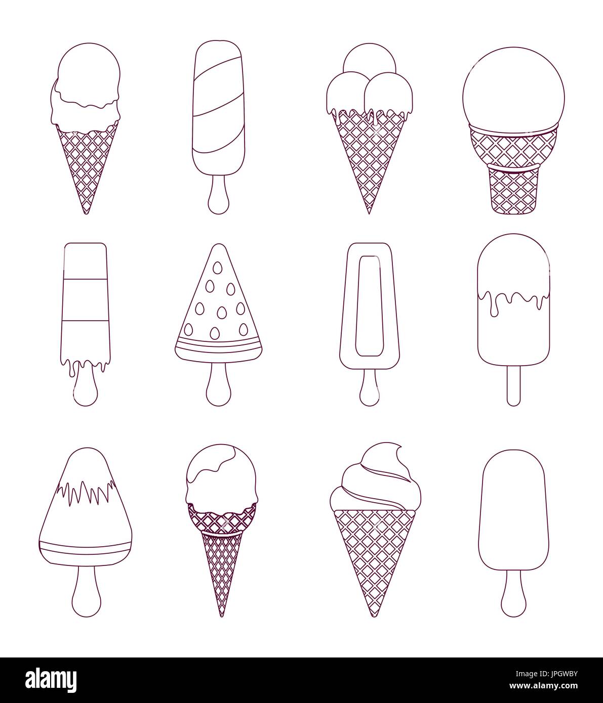 ice cream design Stock Vector Image & Art - Alamy