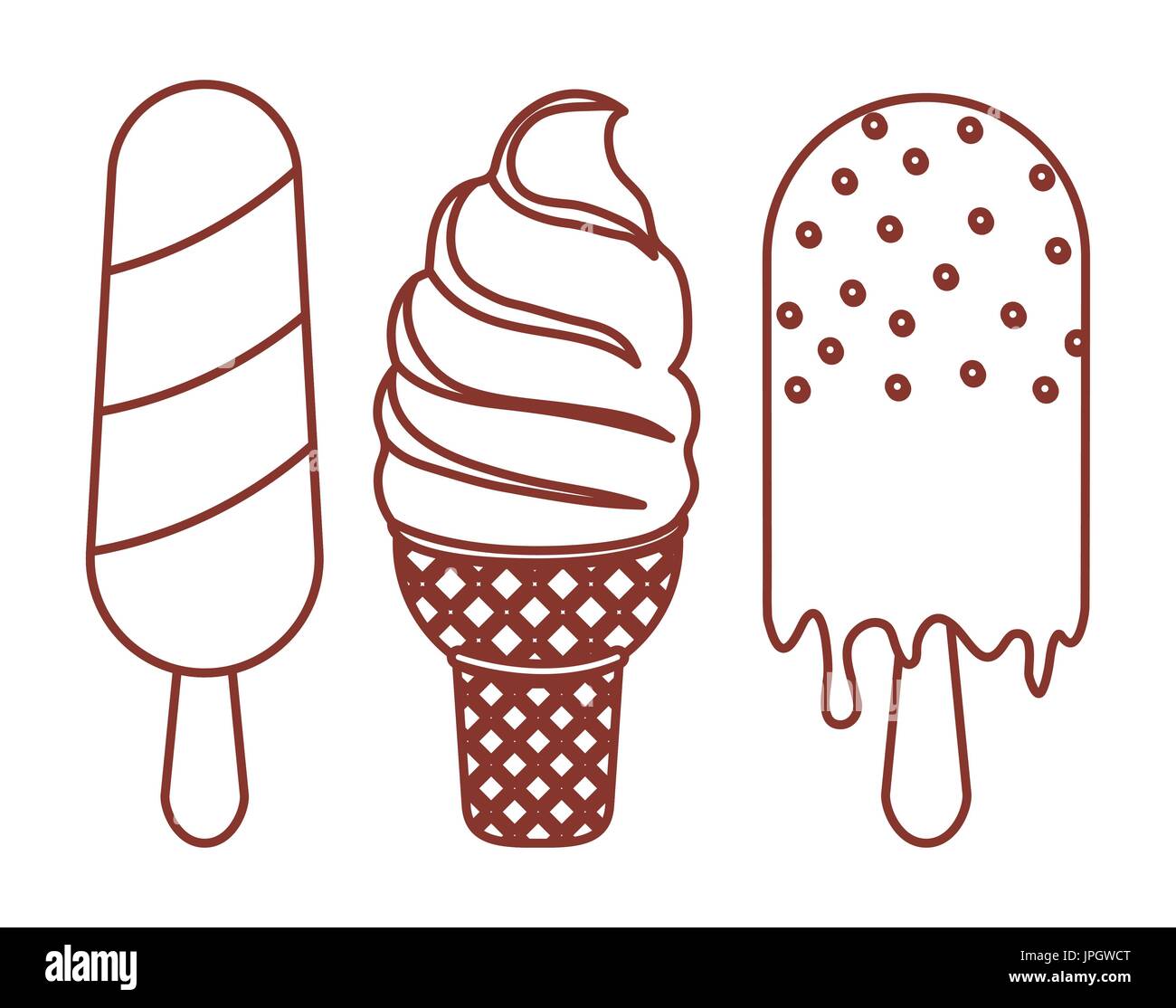 Sorbet bar Cut Out Stock Images & Pictures - Alamy