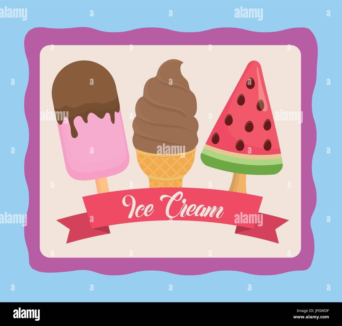 ice cream design Stock Vector Image & Art - Alamy