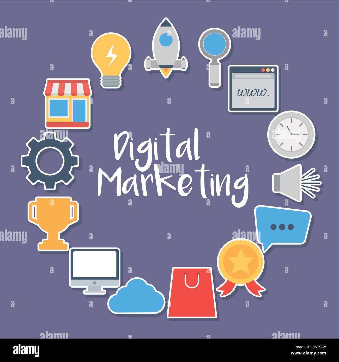 digital marketing design Stock Vector Image & Art - Alamy