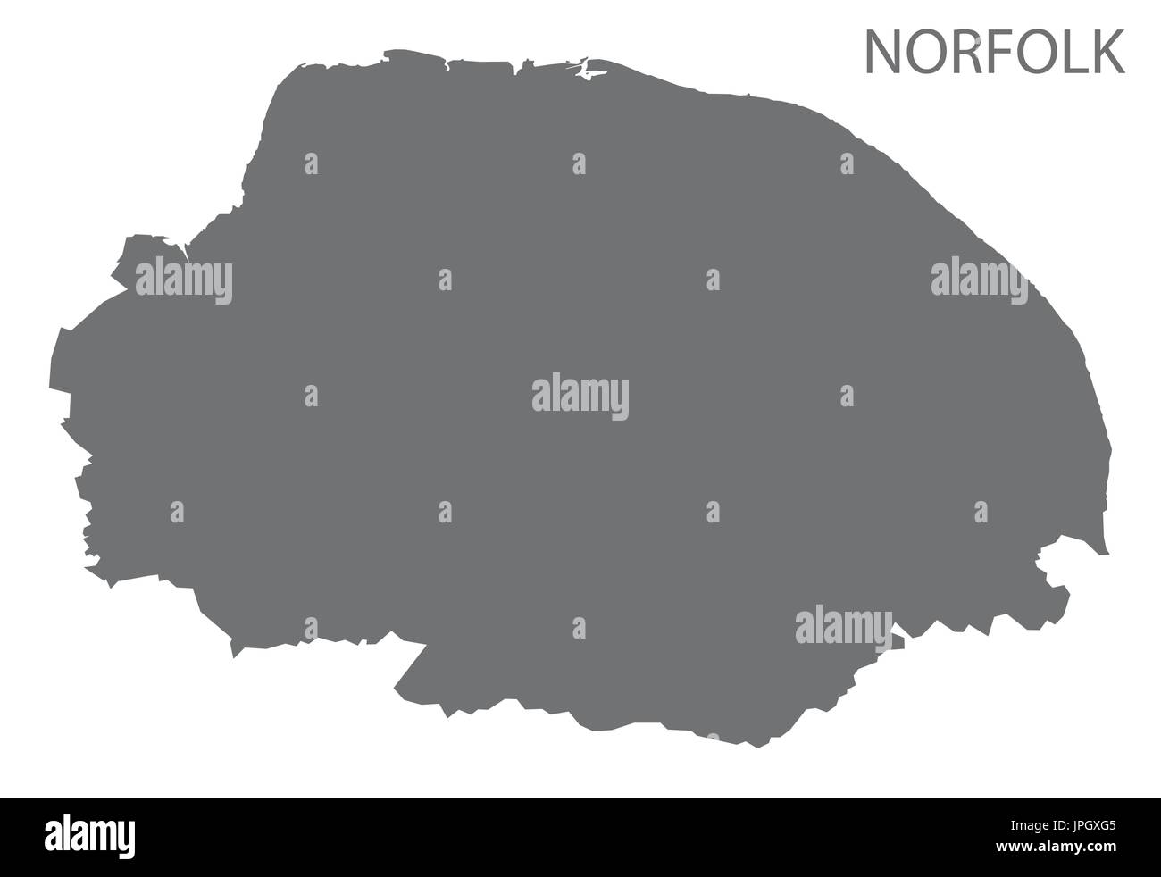 Norfolk county map Cut Out Stock Images & Pictures - Alamy