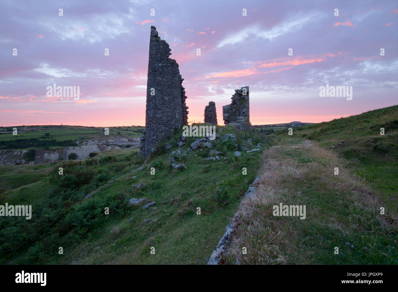 Pearces shaft engine house at the old caradon copper mine in east ...