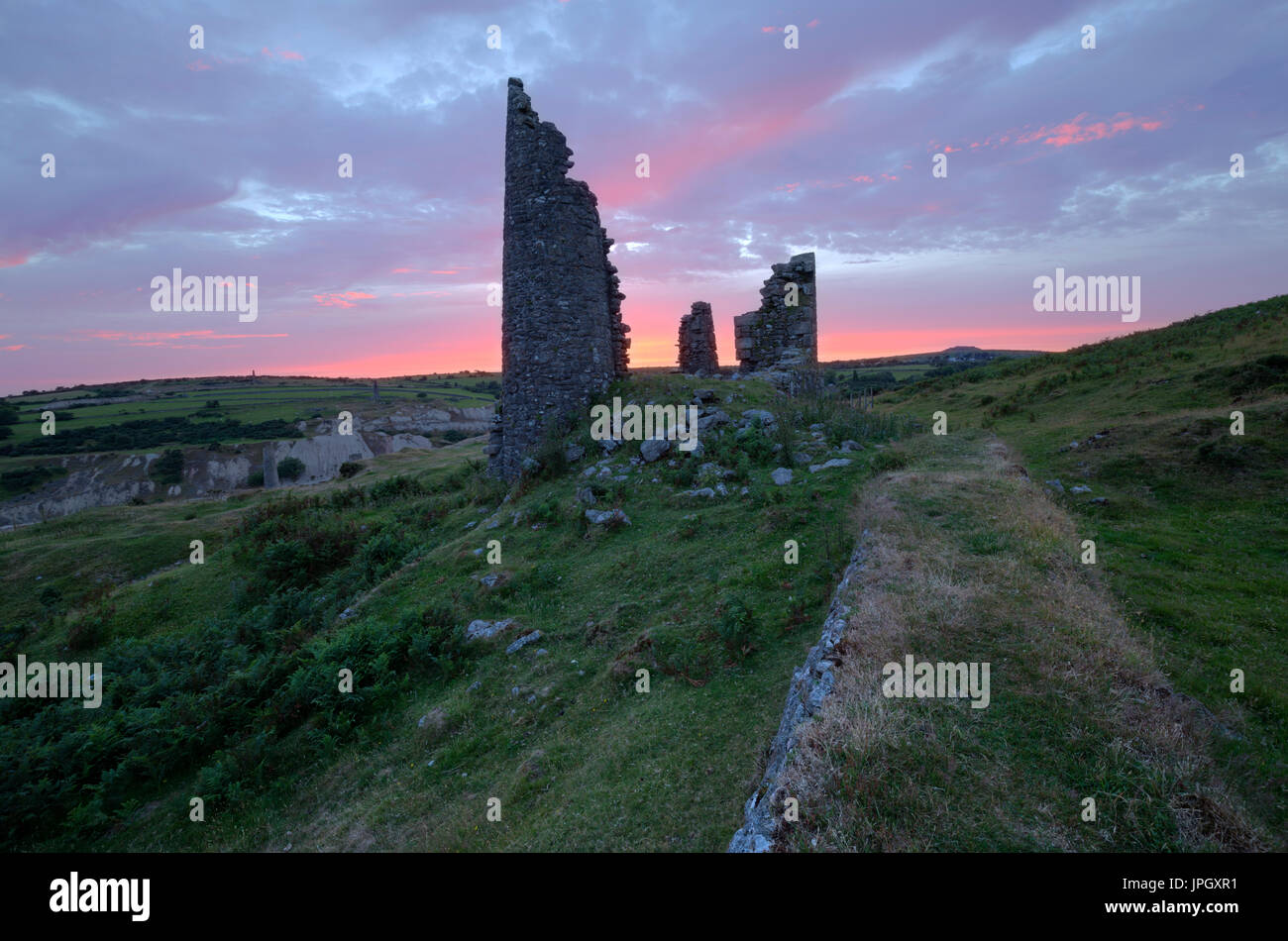Pearces Shaft part of the old South Caradon Copper Mine in East ...