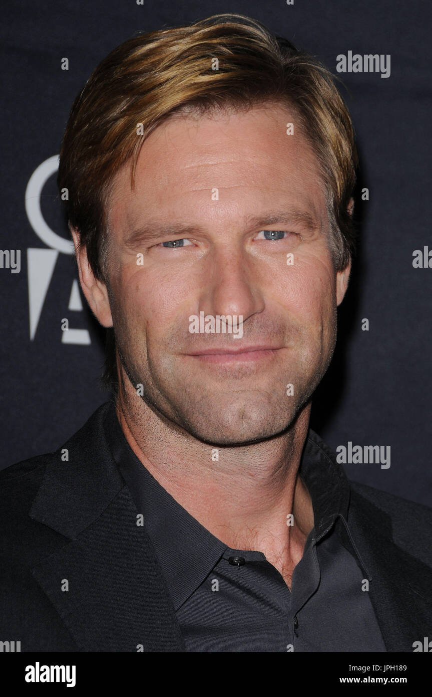 Aaron Eckhart at the Los Angeles Premiere of "Towelhead" held at the ...