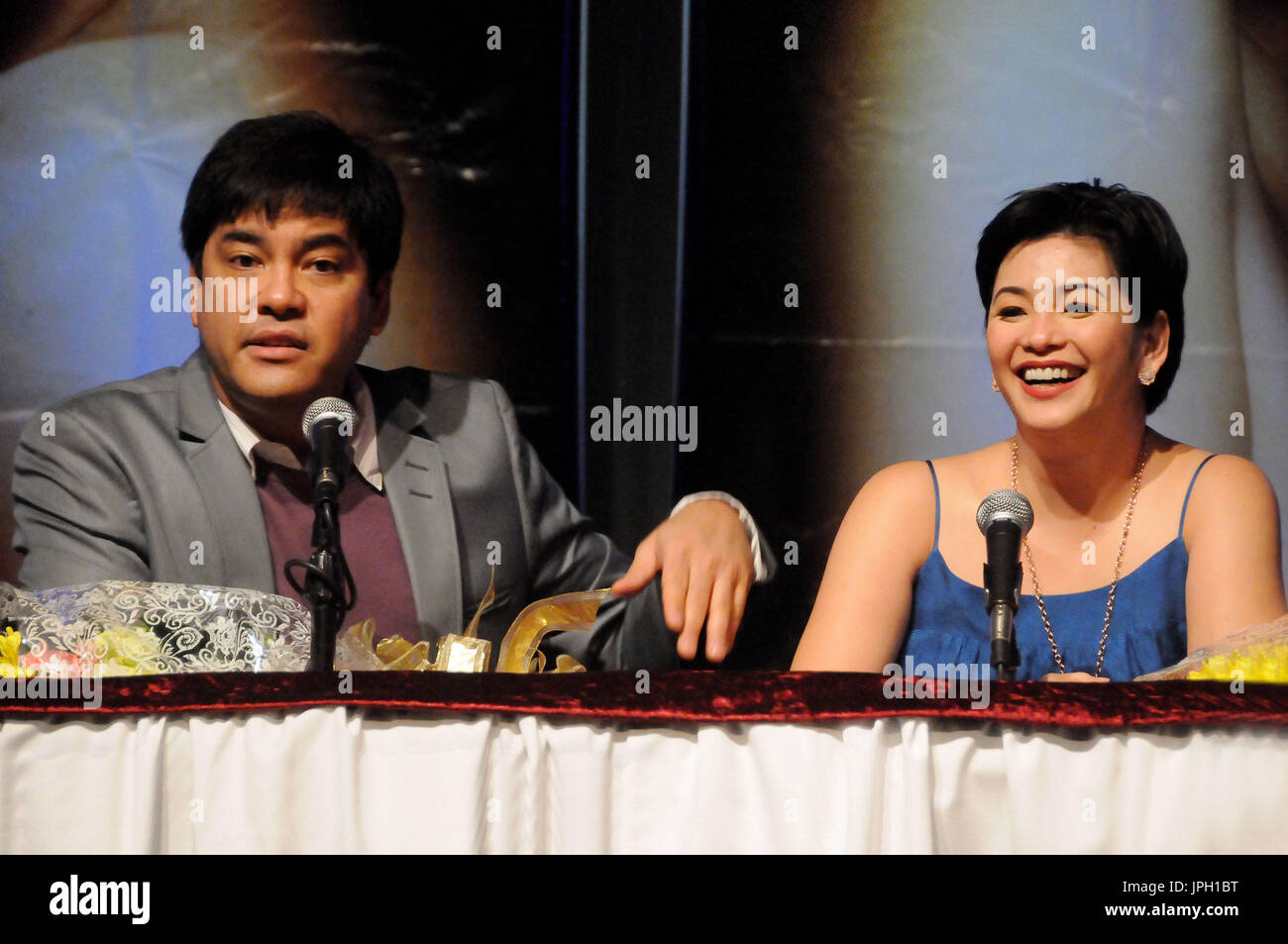 Martin Nievera and Regine Velasquez at "The Main Event" Press ...
