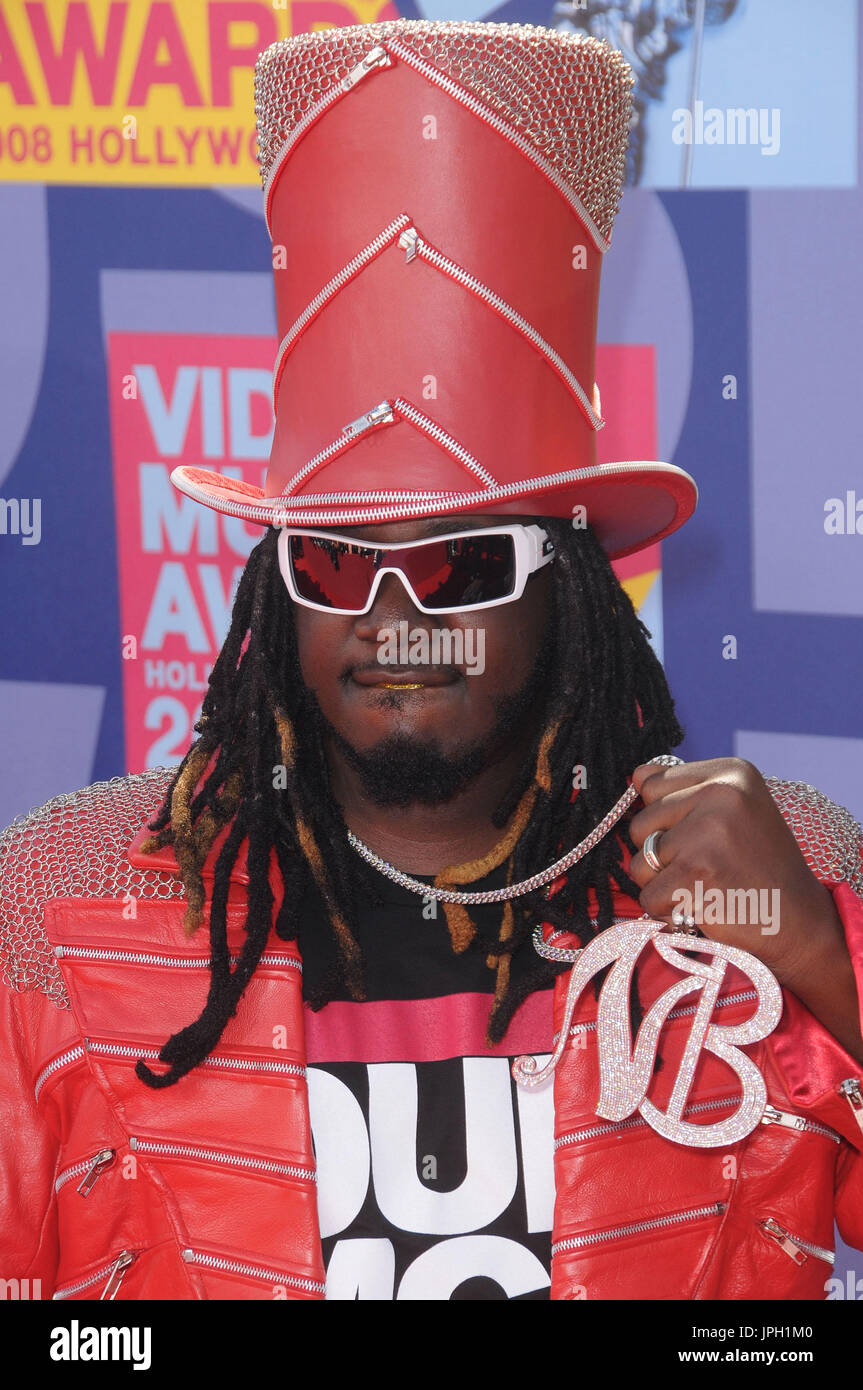T-Pain at the 2008 MTV Video Music Awards held at the Paramount ...