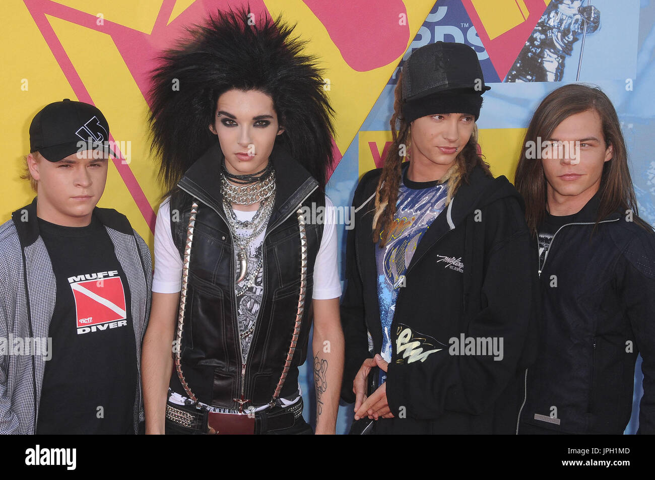 Tokio Hotel at the 2008 MTV Video Music Awards held at the Paramount Pictures Studios in Los ...