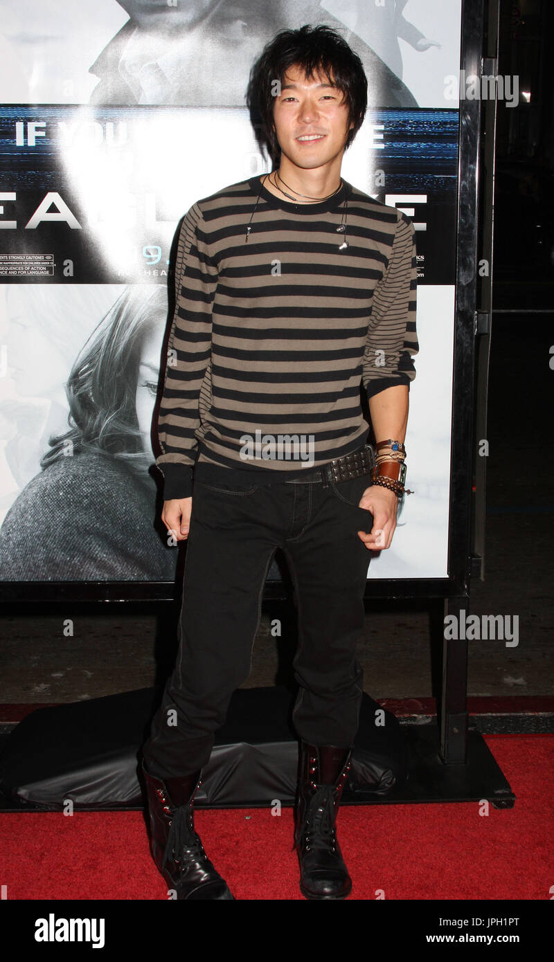 Aaron Yoo at the Los Angeles Premiere of Eagle Eye held at the Mann's ...