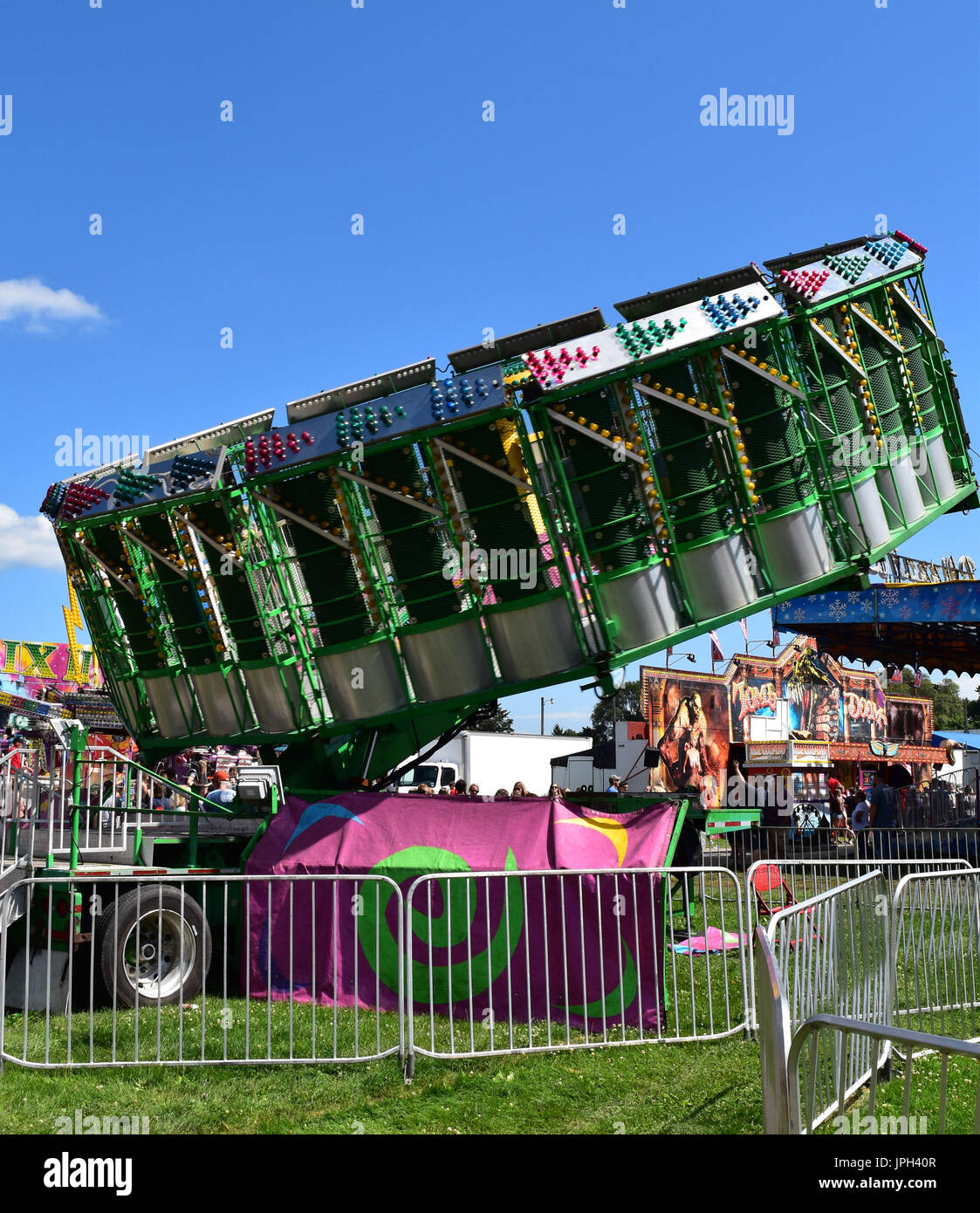 Gravity ride at a carnival Stock Photo - Alamy
