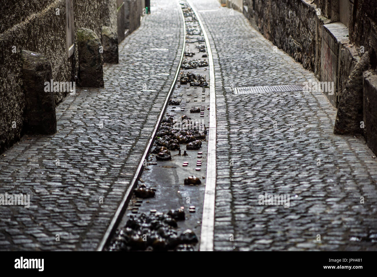 modern and urban water drain or ditch on the street . Gutters in every ...