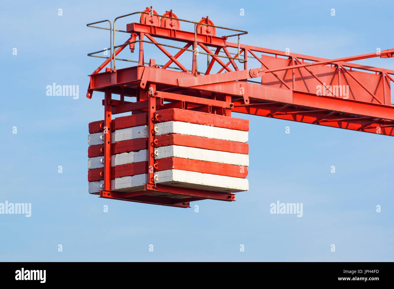 Tower crane counterweight hi-res stock photography and images - Alamy