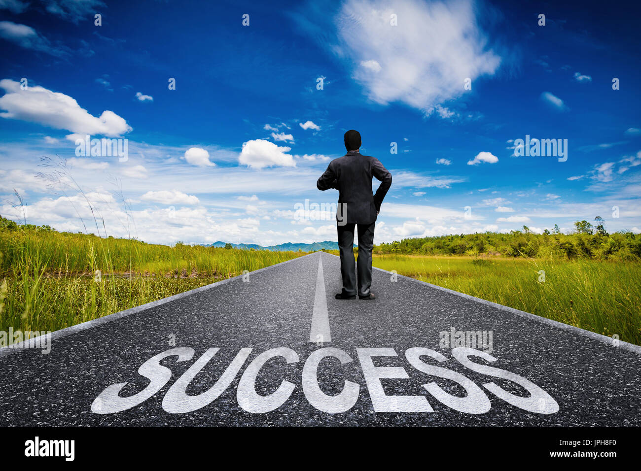 Businessman standing on pavement hi-res stock photography and images ...