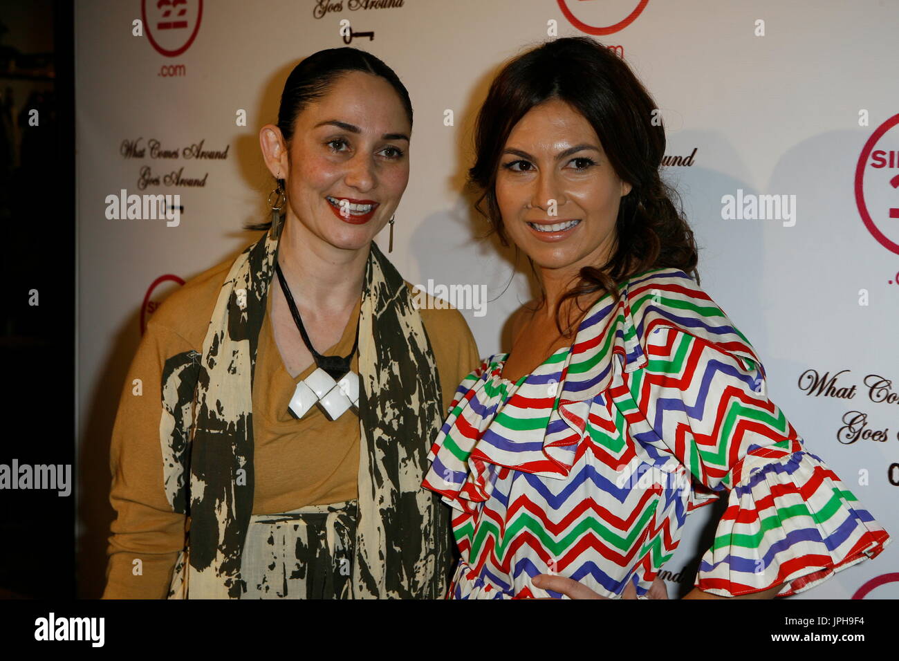 Rose Apodaca and Nicole Chavez at the WHAT COMES AROUND GOES AROUND ...