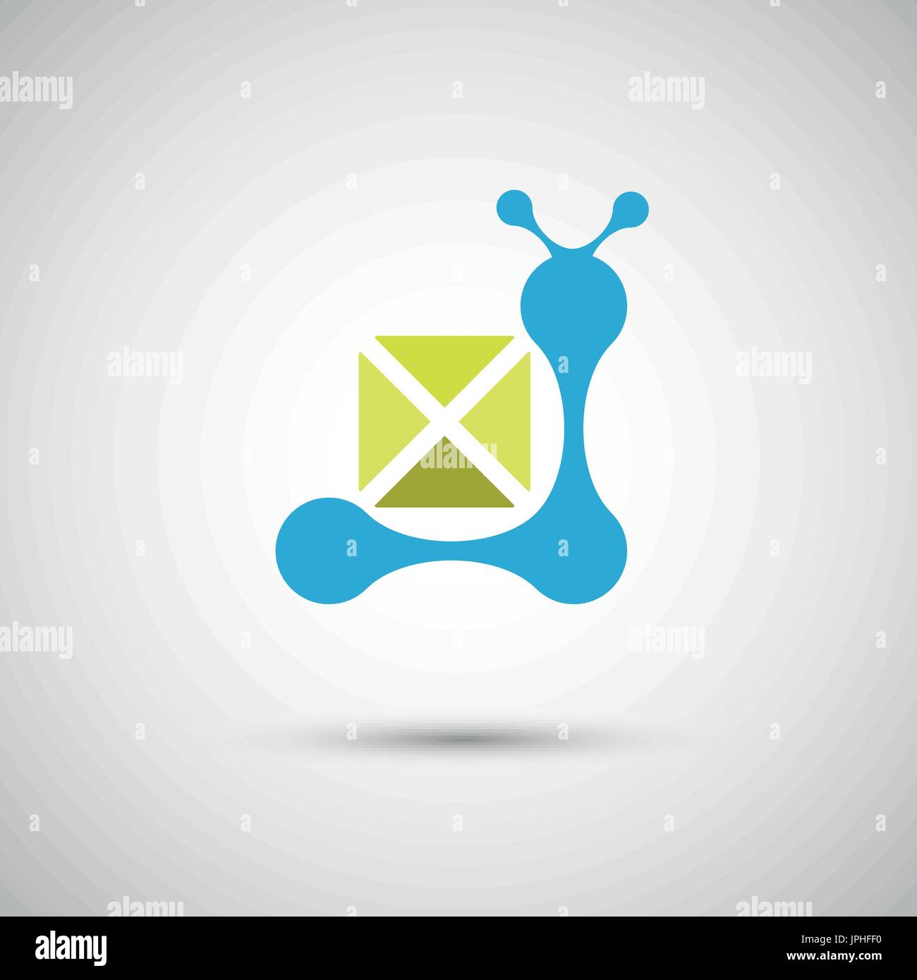 Headphones on blue background Stock Vector Images - Alamy