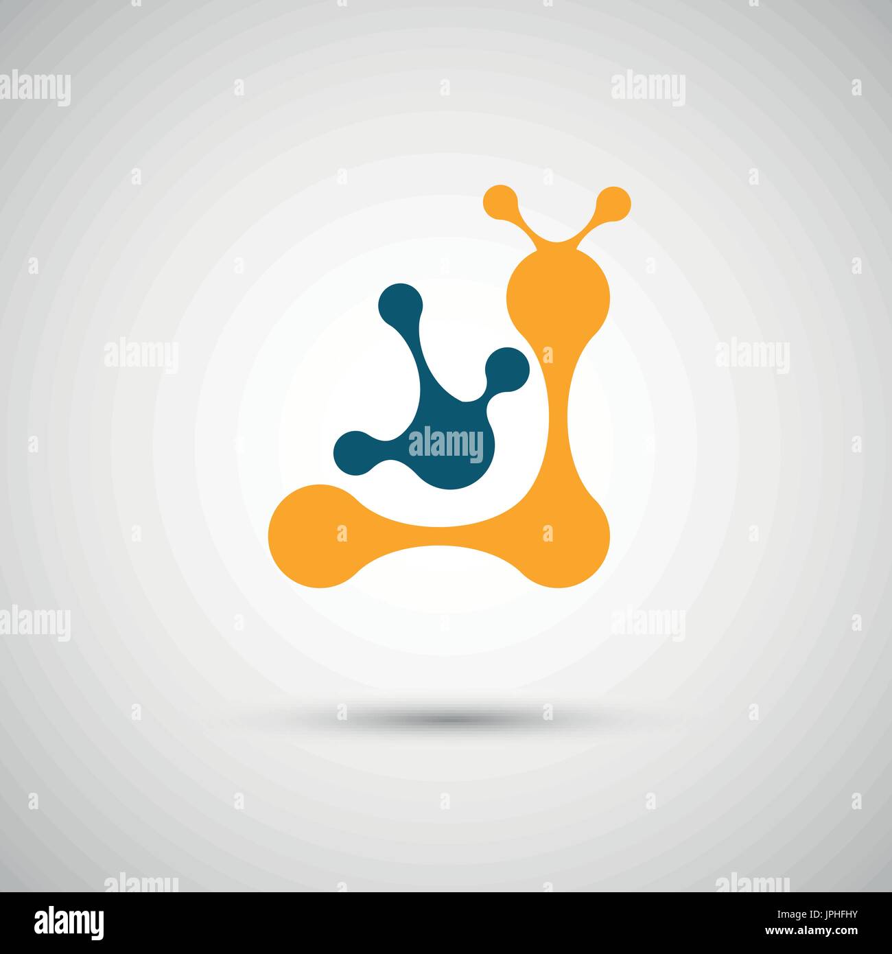 vector yellow snail on a white background Stock Vector Image & Art - Alamy