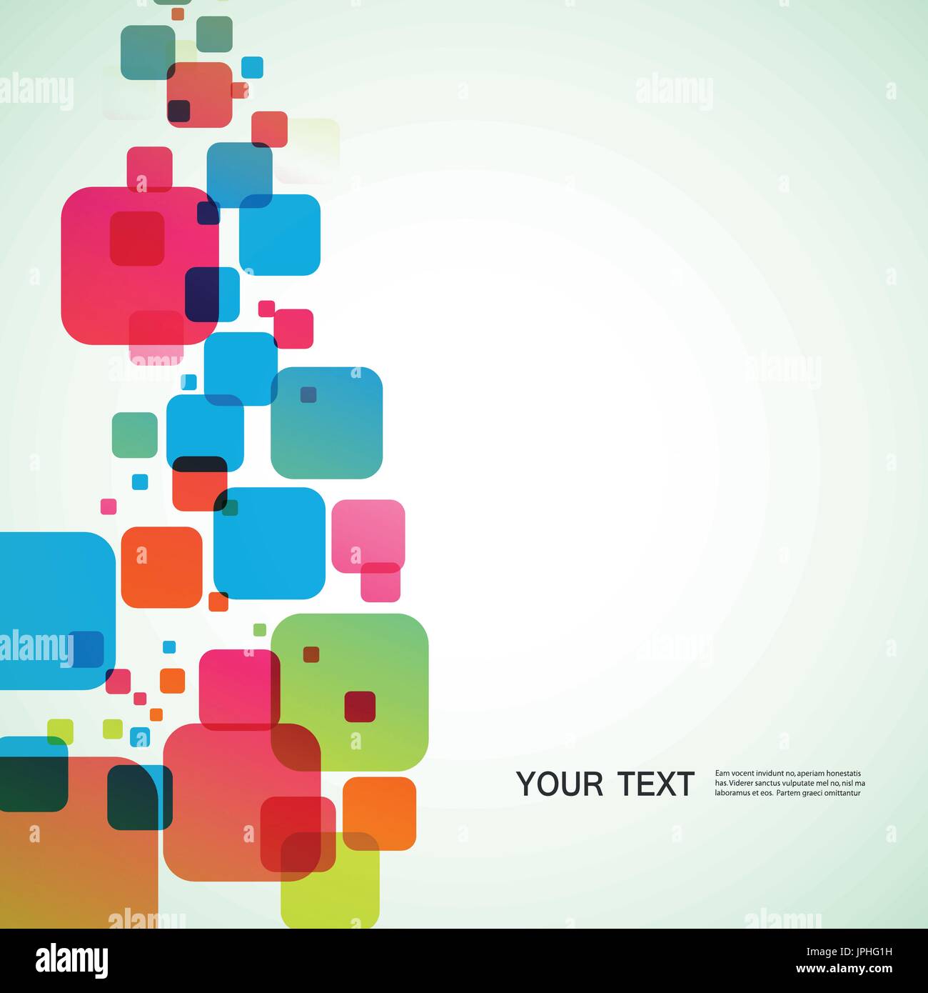 abstract bright squares on a white background Stock Vector Image & Art ...