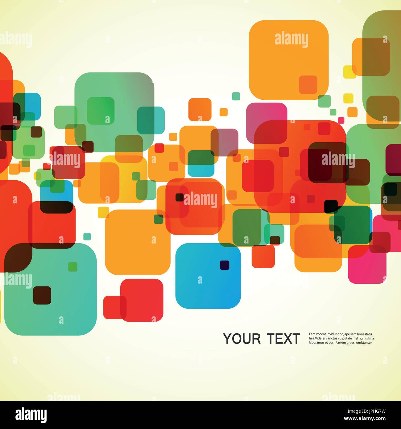 abstract bright squares on a white background Stock Vector Image & Art ...