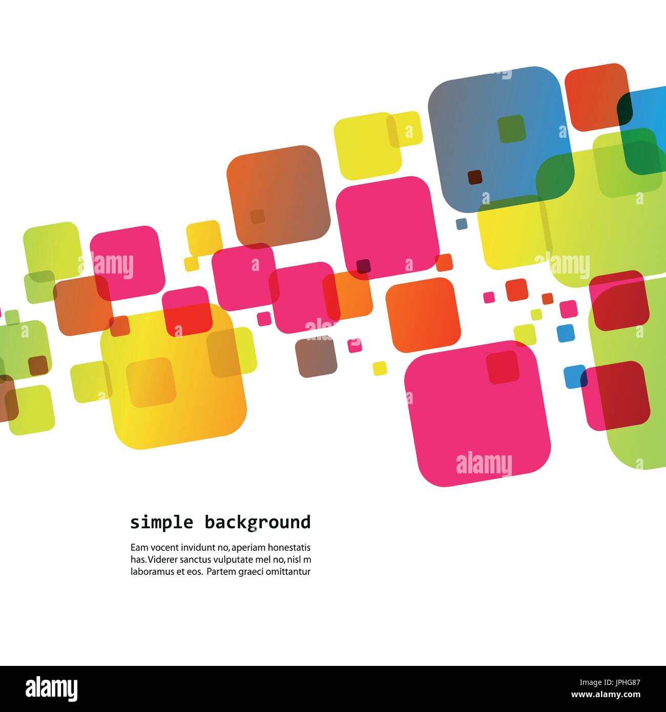 abstract bright squares on a white background Stock Vector Image & Art ...