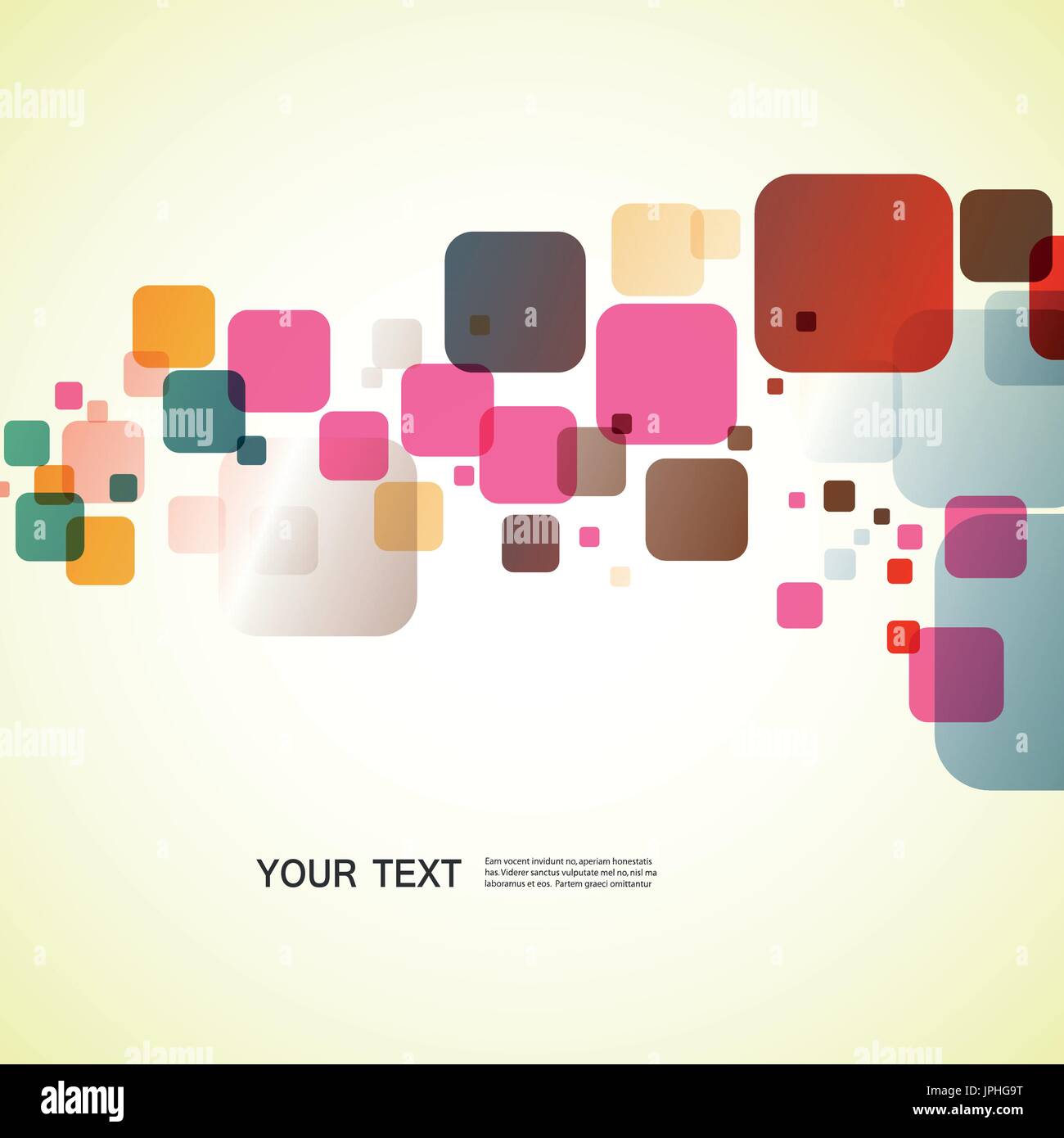 abstract bright squares on a white background Stock Vector Image & Art ...