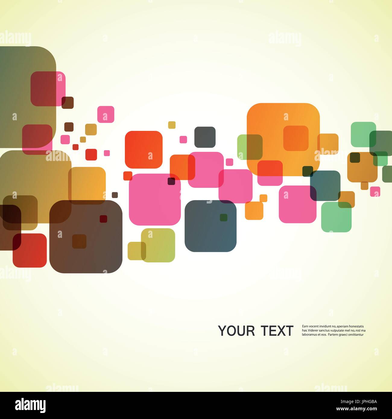 abstract bright squares on a white background Stock Vector Image & Art ...