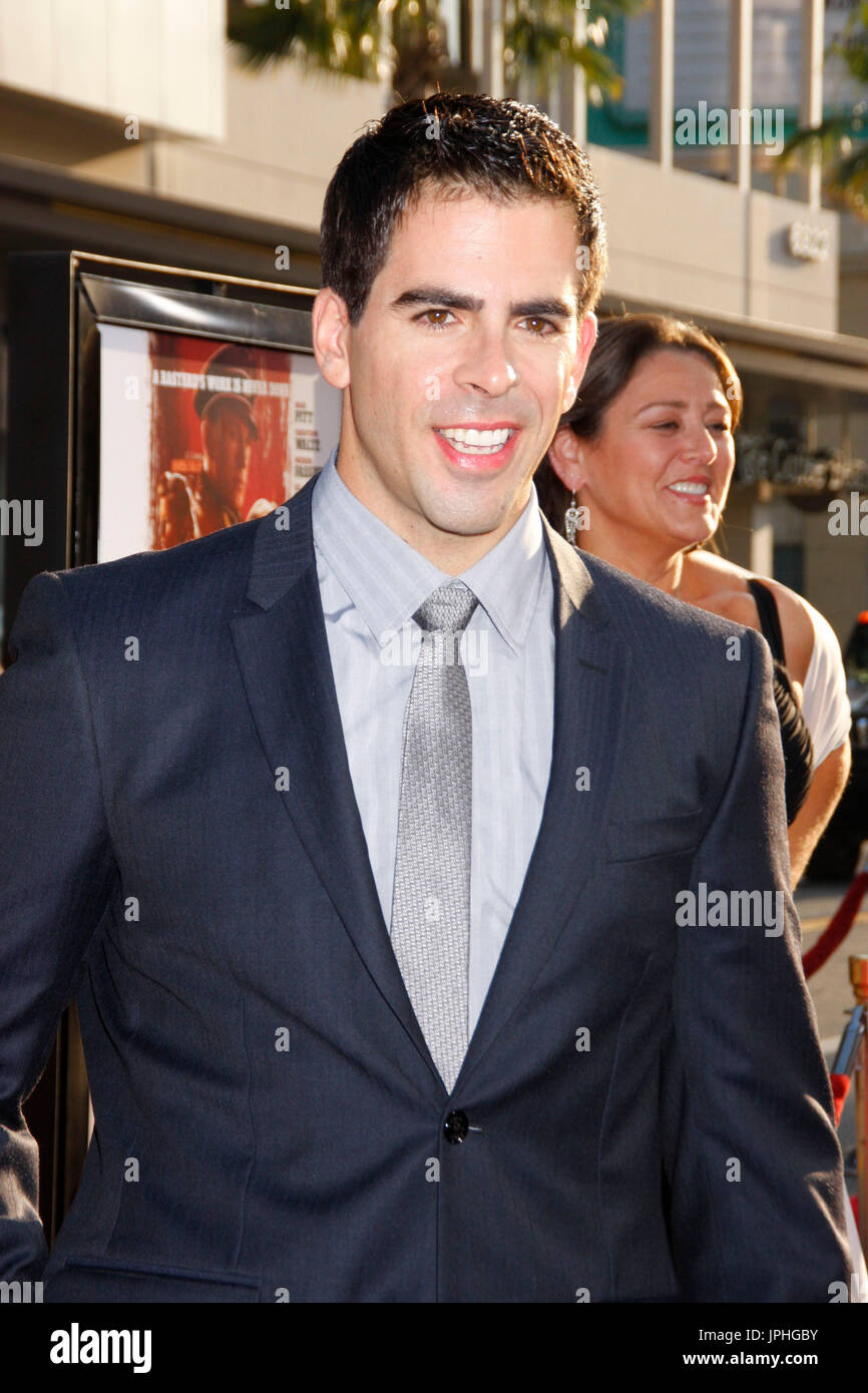 Eli Roth at the Los Angeles Premiere of INGLORIOUS BASTERDS held at the ...