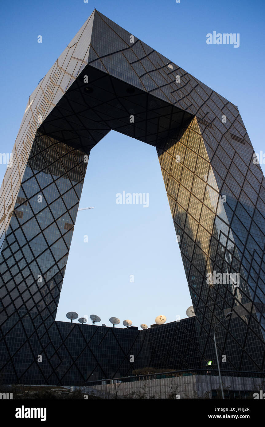 Beijing, CCTV tower, China Stock Photo - Alamy