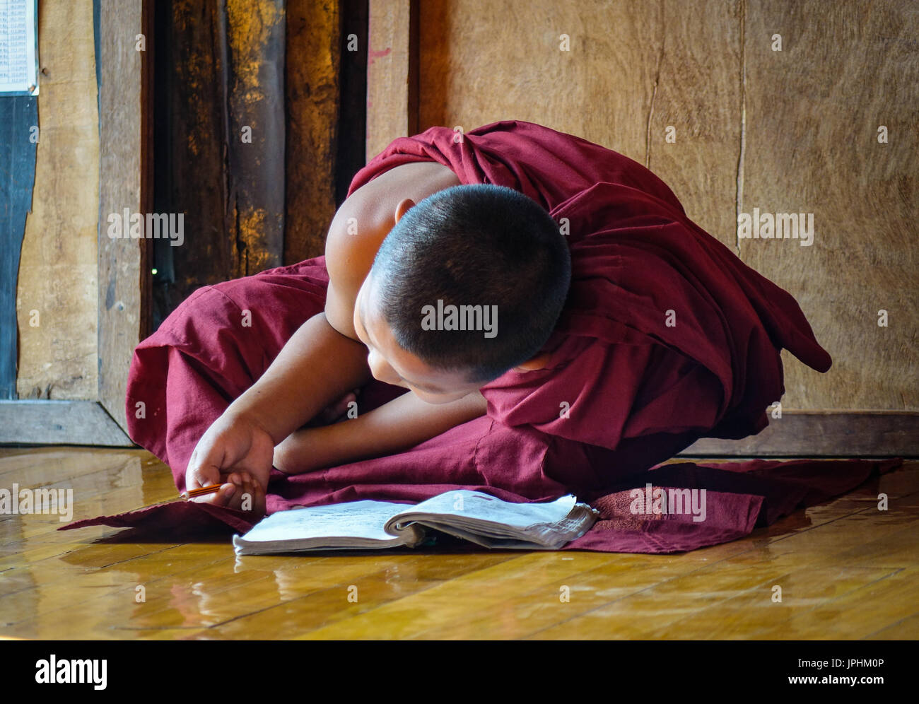 Novice monk studying hi-res stock photography and images - Alamy