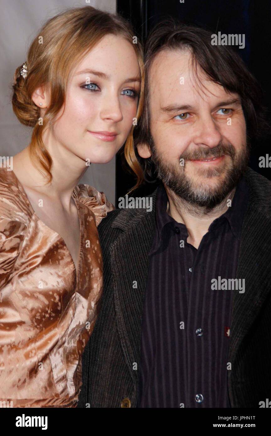 Saoirse Ronan and Peter Jackson at the Los Angeles Premiere of THE ...