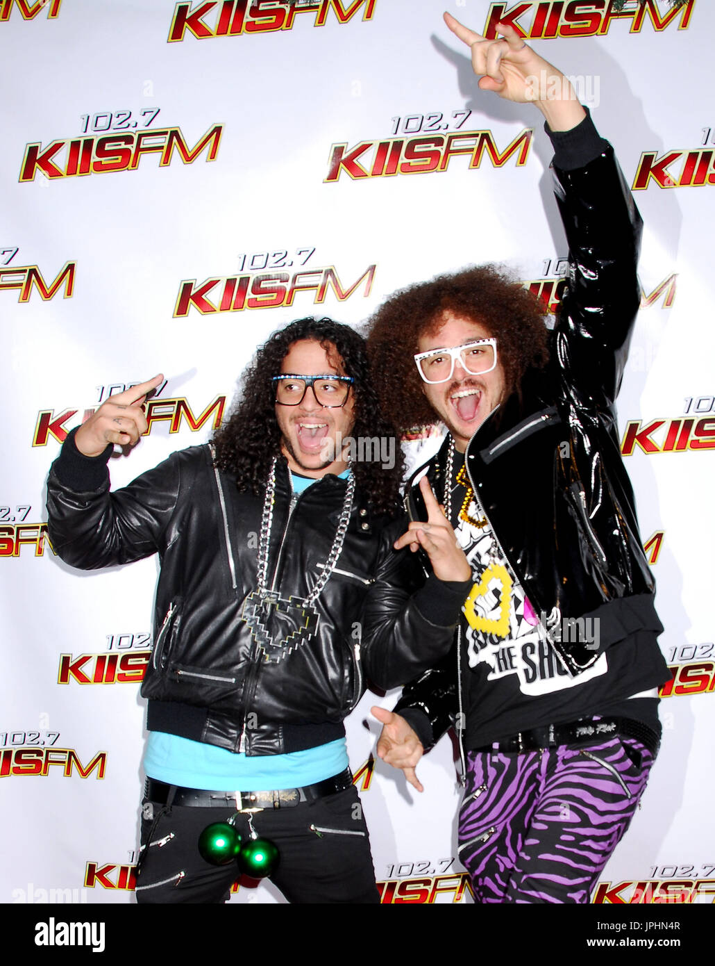 LMFAO - Sky Blu & Red Foo at the KIIS FM's Jingle Ball 2009 held at the ...