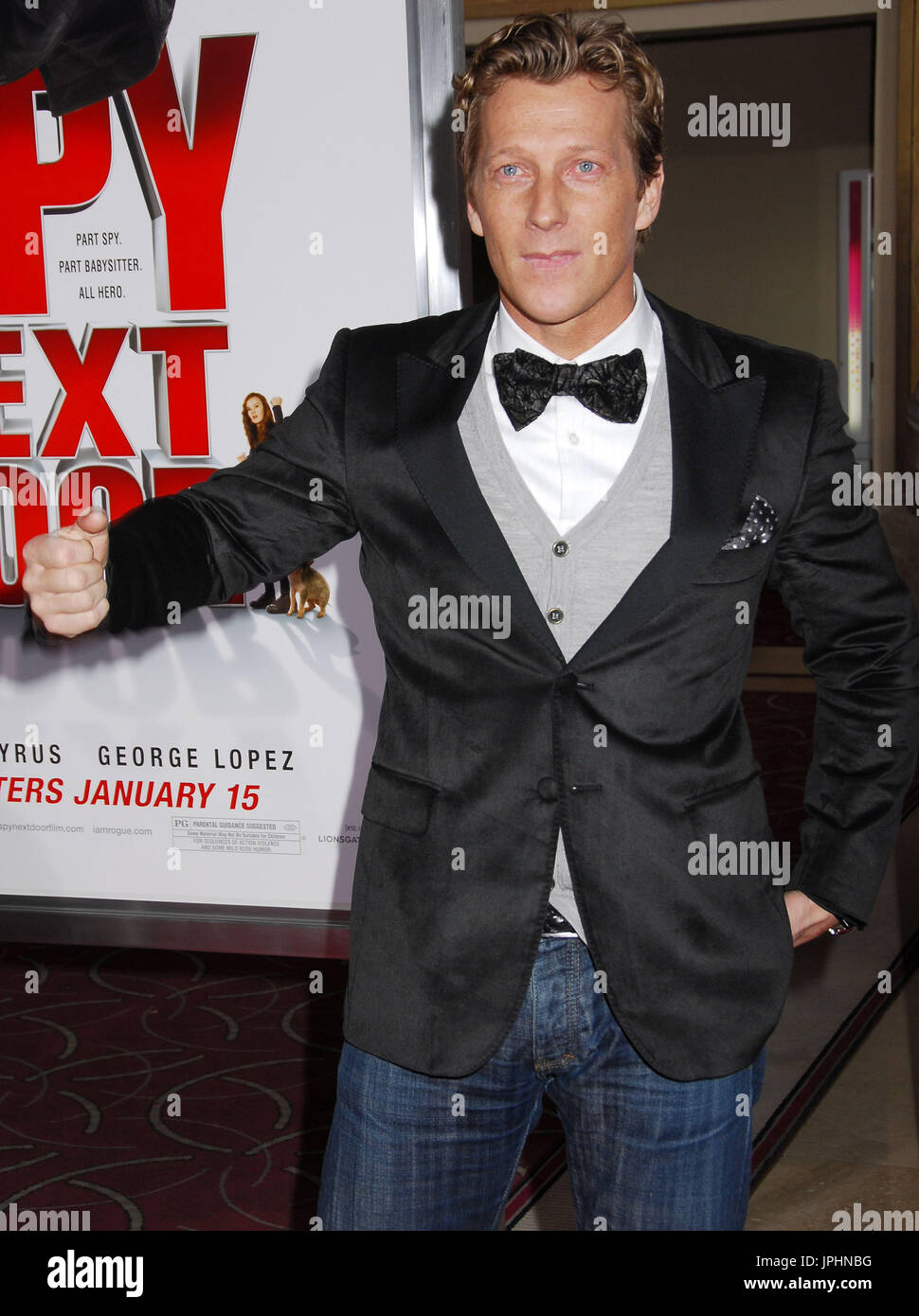 Magnus Scheving at the World Premiere of "The Spy Next Door" held at ...